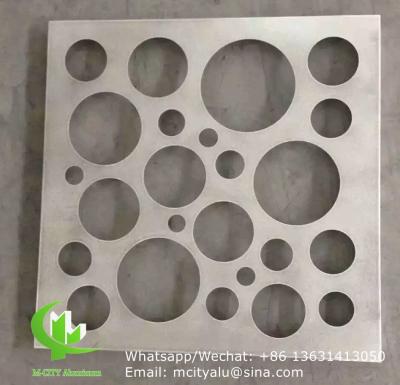 Cina pannello di rivestimento decorativo di alluminio rotondo del pannello con rivestimento del pvdf per pannello del pannello solido della parete divisoria della facciata il singolo in vendita