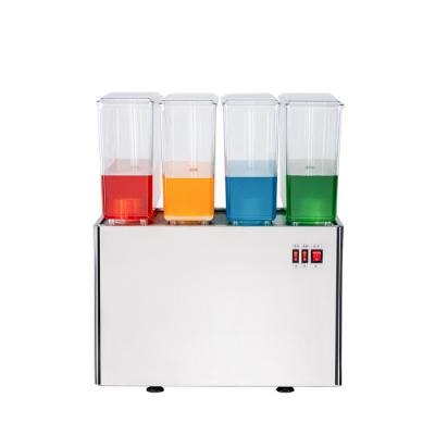 China Cold Drink 4 Tank 10L*4 Commercial Juice Dispenser With Tap for sale