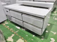 China Commercial Undercounter Refrigerator 4 Drawers With Backsplash Customized Kitchen Table for sale