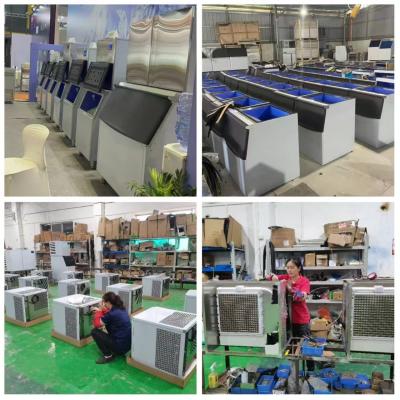 China Commercial Ice Cube Machine 910KG Daily Output 480KG Storage for sale