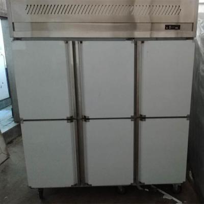 Cina congelatore di frigorifero commerciale di acciaio inossidabile della porta 880W 6 in vendita