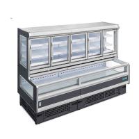 China CE Combined R404A Upright Refrigerated Display Case for sale