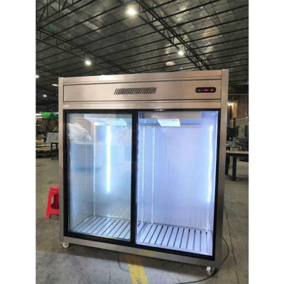 Cina Congelatore di frigorifero commerciale di vetro della porta di scivolamento 900W 1300L in vendita