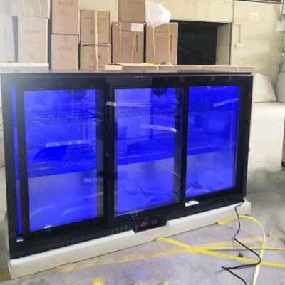 Cina 3 porta 330L sotto il frigorifero di Antivari del contatore con luce blu in vendita
