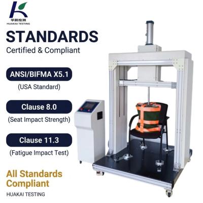 China Automatic Chair Seat Durability Impact Testing Machine PLC Control for Furniture Manufacturer Quality Control for sale