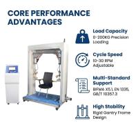 China Chair Armrest Cyclic Fatigue Testing Machine Computer Control Furniture Reliability Test Solution for sale