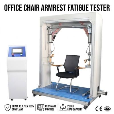 China Computerized Chair Arm Reciprocating Bending Test Machine Dual Station Armrest Strength Detection Instrument CE Certified for sale