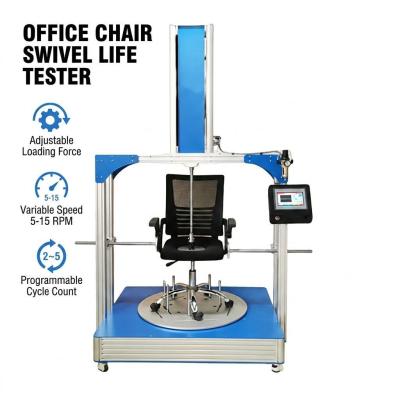 China Professional Office Chair Swivel Endurance Tester PLC Control 360 Degree Single-Direction Rotation for sale