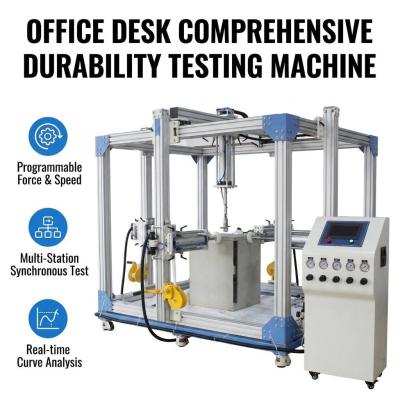China All-in-one Office Desk Integrated Fatigue Tester Horizontal Vertical Static Load and Impact Testing Machine for sale