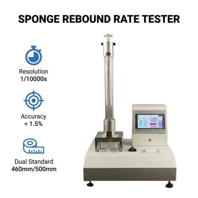 China Microcomputer Sponge Ball Rebound Tester ASTM D3574 ISO 8307 Foam Resilience Testing Machine for sale