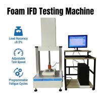 China Touch Screen Servo Foam IFD Indentation Force Deflection Tester ASTM D3574 Sponge Compression Rebound Testing Machine for sale