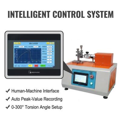 China High Precision Zipper Pull Tab Torsion Tester with Peak Value Record Zipper Torsional Resistance Testing Machine Factory for sale