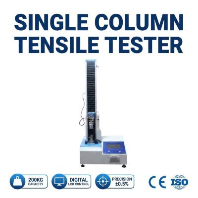 China Industrial Electronic Single Column Tensile Strength Tester Computer Control Universal Testing Machine Factory Direct Price for sale