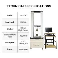 China Computer Control Double Column Universal Testing Machine Tensile Strength Tester Support ISO ASTM DIN Standard for sale