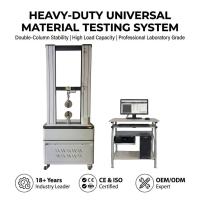 China Computer Control Double Column Tensile Strength Testing Machine Auto Elongation Test Equipment with Extensometer ISO 527 for sale