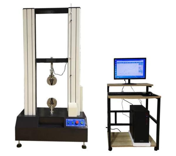 Quality Electronic Tensile Strength Testing Machine for Plastic Metal Rubber Film Wire ISO 527 ASTM D638 D412 Universal Material Tester for sale