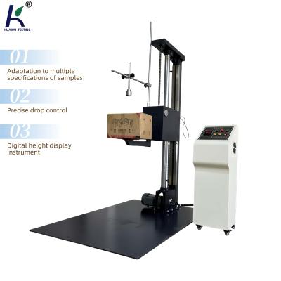 China Single Wing Carton Drop Tester | Packaging Box Free Fall Impact Testing Machine for Edge, Corner and Surface Drop Test for sale