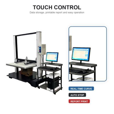 China Corrugated Carton Compression Strength Tester Computer Control Box Pressure Testing Equipment for sale