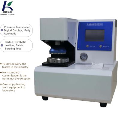 China Paperboard Bursting Strength Tester Corrugated Paper Burst Testing Machine Packaging Material Bursting Resistance Tester for sale