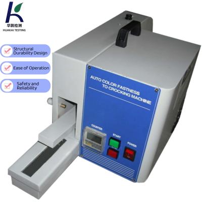 China HUAKAI Electronic Textile Crockmeter, Dry & Wet Rubbing Color Fastness Testing Equipment for sale