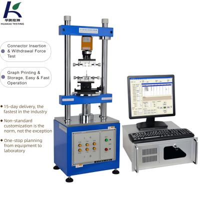 China Fully Automatic Vertical Plug Pull Force Testing Machine Automatic Plug Life Cycle Durability Testing Machine for sale