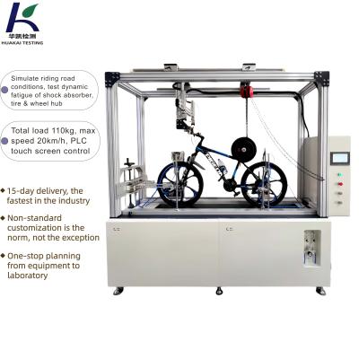 China Bicycle Frame Fatigue Tester PLC Controlled Dynamic Durability Testing Machine for Frame Fork Wheel Suspension ISO 4210 for sale