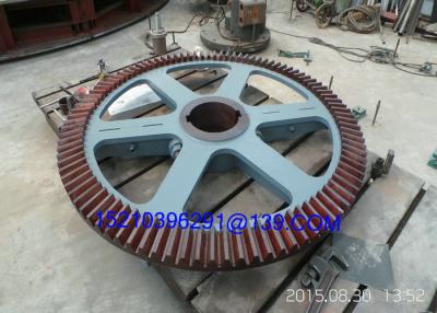 Cina Gli ingranaggi verticali orizzontali hanno attraversato gli ingranaggi elicoidali/ingranaggi saldati della flangia del pignone dello scaffale in vendita
