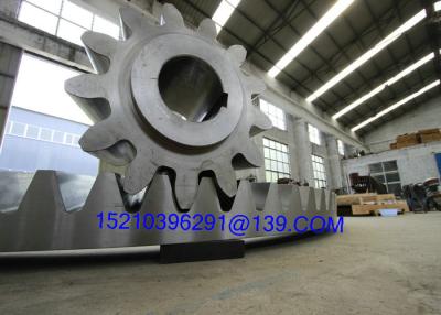 China Shaft Mounted Forging Steel Bevel Gears , Straight Spur Gear Helical Teeth for sale