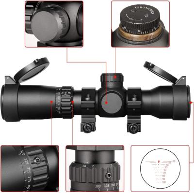 Cina ottica di balestra illuminata reticolo di Red Green di portata di balestra di visione notturna di adeguamento 1.5-5x32 in vendita