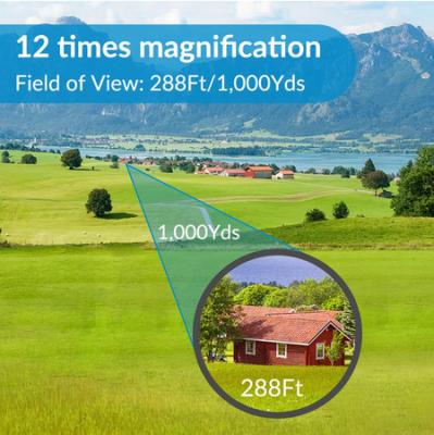 Cina il binocolo di vetro di 12X50 ED impermeabilizza l'alta definizione di Fogproof per l'esplorazione selvaggia di prospettiva in vendita