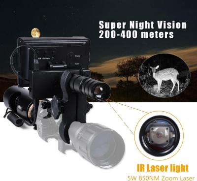 Cina Vista di visione notturna della registrazione 200-400m della foto con la torcia elettrica infrarossa del laser in vendita
