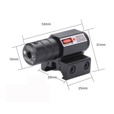 Cina Portata tattica potente del laser di Mini Red Dot Reflex Sight per la ferrovia della pistola 650nm 11/20mm in vendita