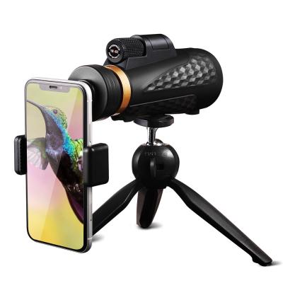 China Monocular Telescope 12X50 Waterproof Telescope, High Definition Prism, Adults Compact Monocular with Phone Holder a Te koop