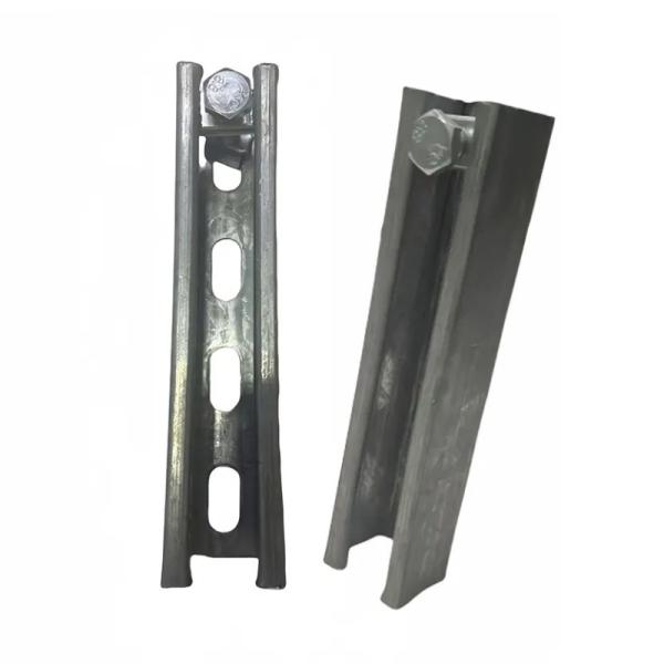 Quality C Channel Galvanized Custom 12 Gauge Half Slotted Metal Framing Strut Channel for sale