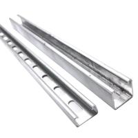 China Perforated C Type Galvanized Strut Channel 25mm Height with 250kg Load Capacity for Cable Support Systems for sale