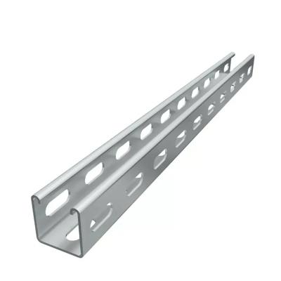 China HDG Powder Coated Aluminum Strut Channel Slotted C Channel Strut  5-30mm Thickness for sale