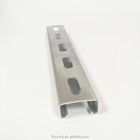 Quality Custom Aluminium U Channel Sizes 40X40 Punched Aluminium C Section Channel for sale