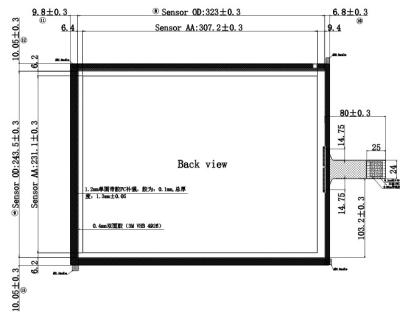 Cina Tipo touch screen capacitivo 15