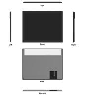 China 1024×768 15 Inch 300cd/㎡ Optical Touch Screen for sale