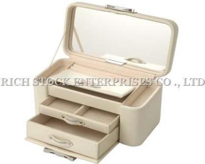 China leather boxes,Set Jewellery Box,White Leather Jewelry Box for sale
