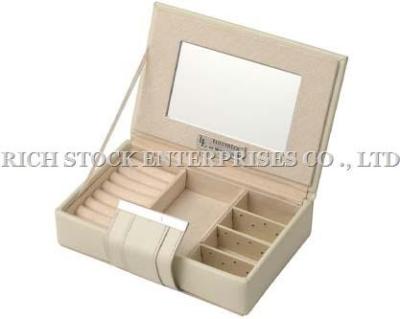 China leather boxes,Jewellery Box,White Leather Jewelry Box for sale