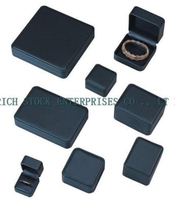 China leather jewelry box/leather ring box/leather earring box/leather necklace box for sale
