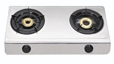 China stainless steel table gas stove brass burner for sale
