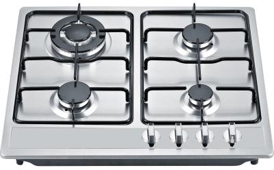 China 60cm Glass Top 4 Burner Gas Hob With 220V Auto Ignition Classic Design for sale