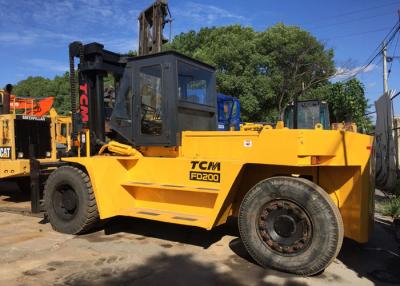 Cina Originale di capacità 20T del carrello elevatore TCM FD200 della seconda mano fatto nel Giappone in vendita