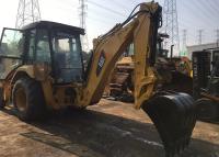 China Yellow Used Cat 420f Backhoe Loader / Skid Steer Loader High Working Ability for sale