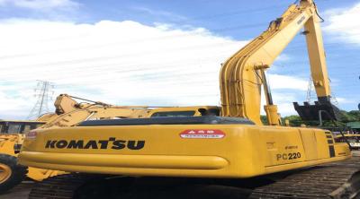 China 2016 máquina escavadora usada do ano 18M Long Boom PC220 KOMATSU à venda