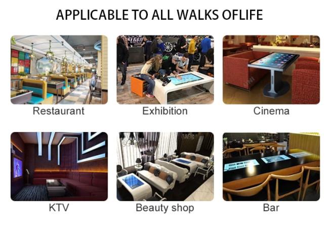 Touchscreen table specifications