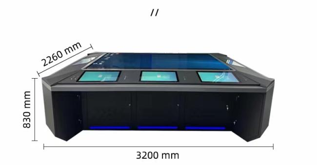 Custom size options for touch tables
