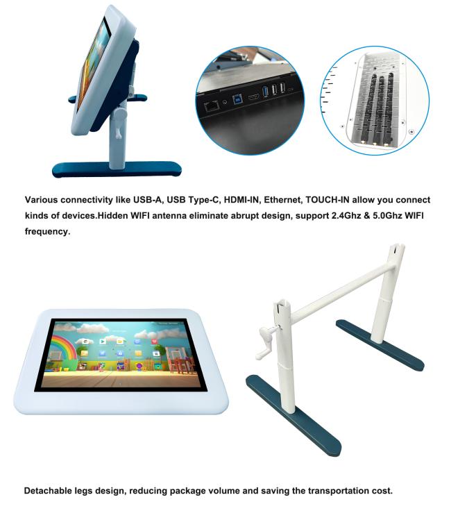 32-inch Android smart touch table close-up